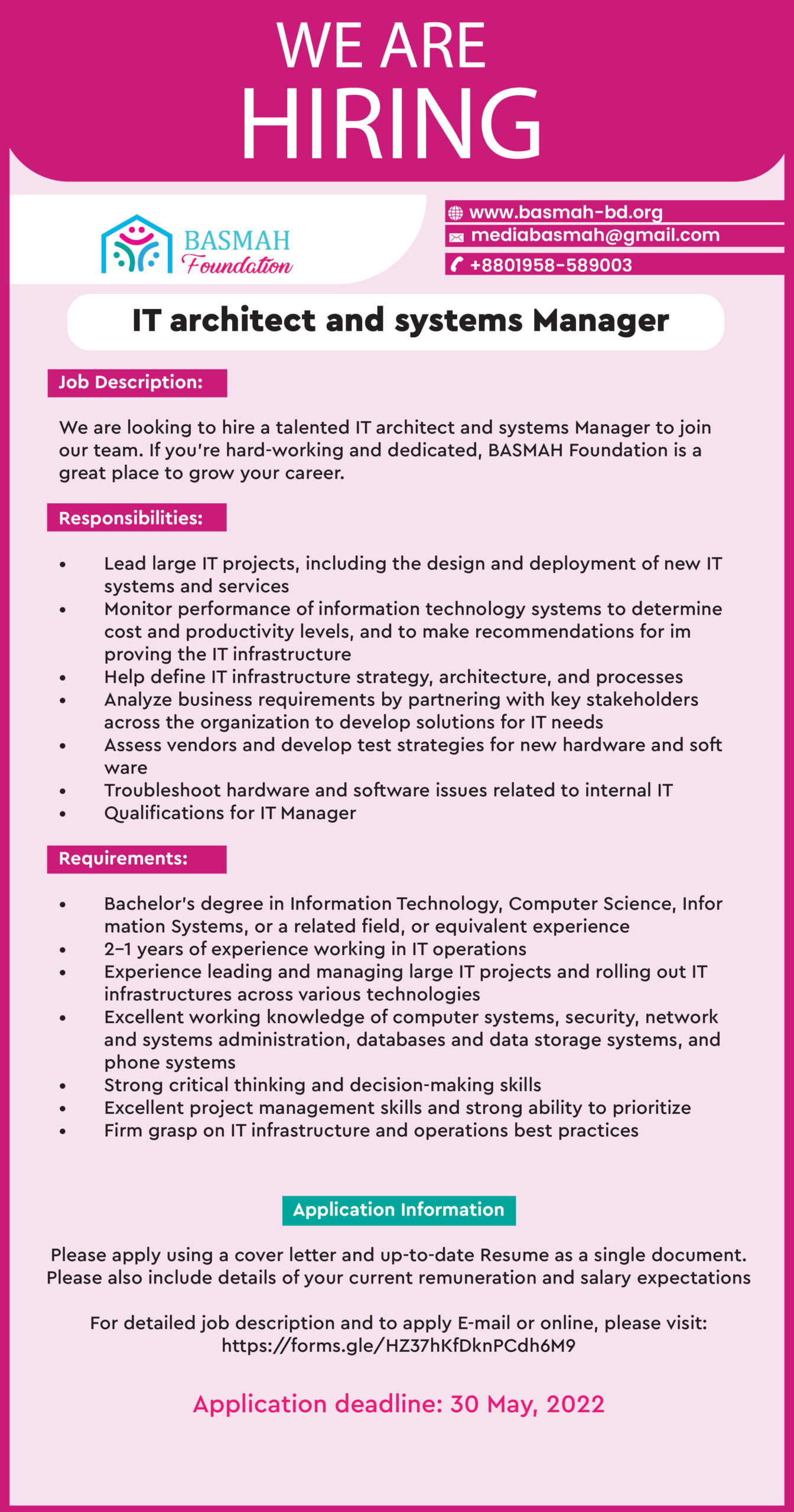 Careers | BASMAH Foundation